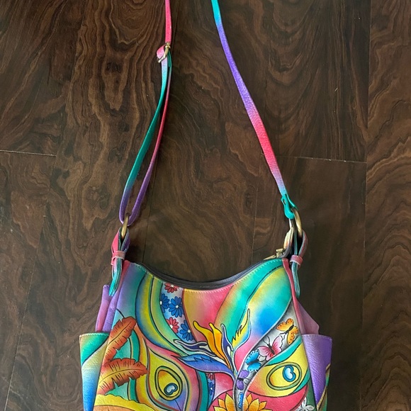 Seventh ave | Bags | Colorful Artistic Shoulder Bag | Poshmark